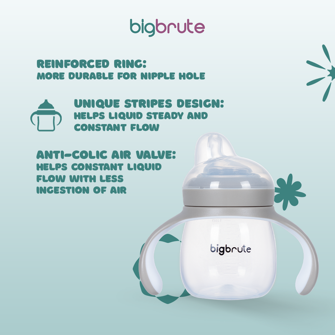 Big Brute Training Bottle 180ml Grey — marketing.bigbrute